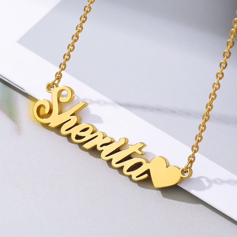 Beautiful Heart Name Necklace